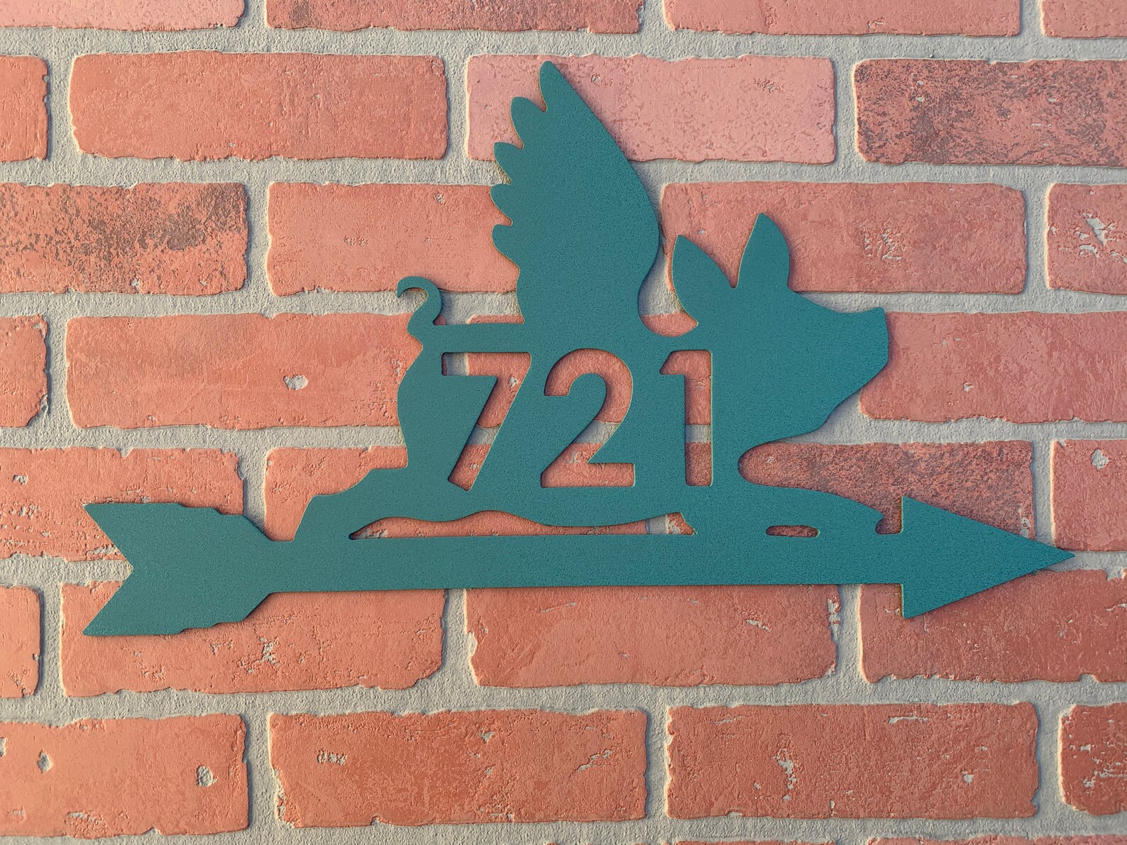 Flying Pig Personalized Sign Metal Aluminum Powder Coated - Etsy