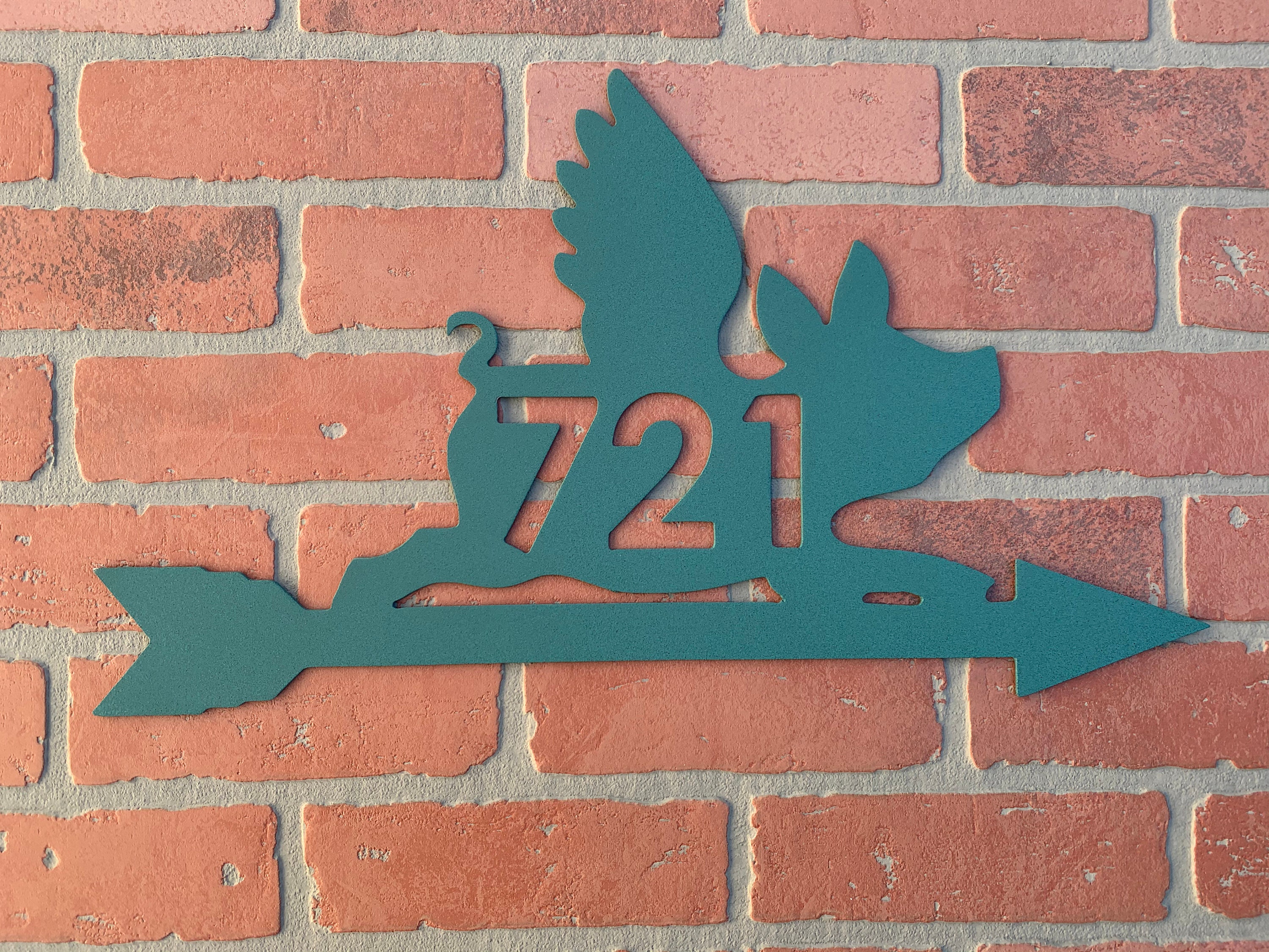 Flying Pig Personalized Sign Metal Aluminum Powder Coated | Etsy