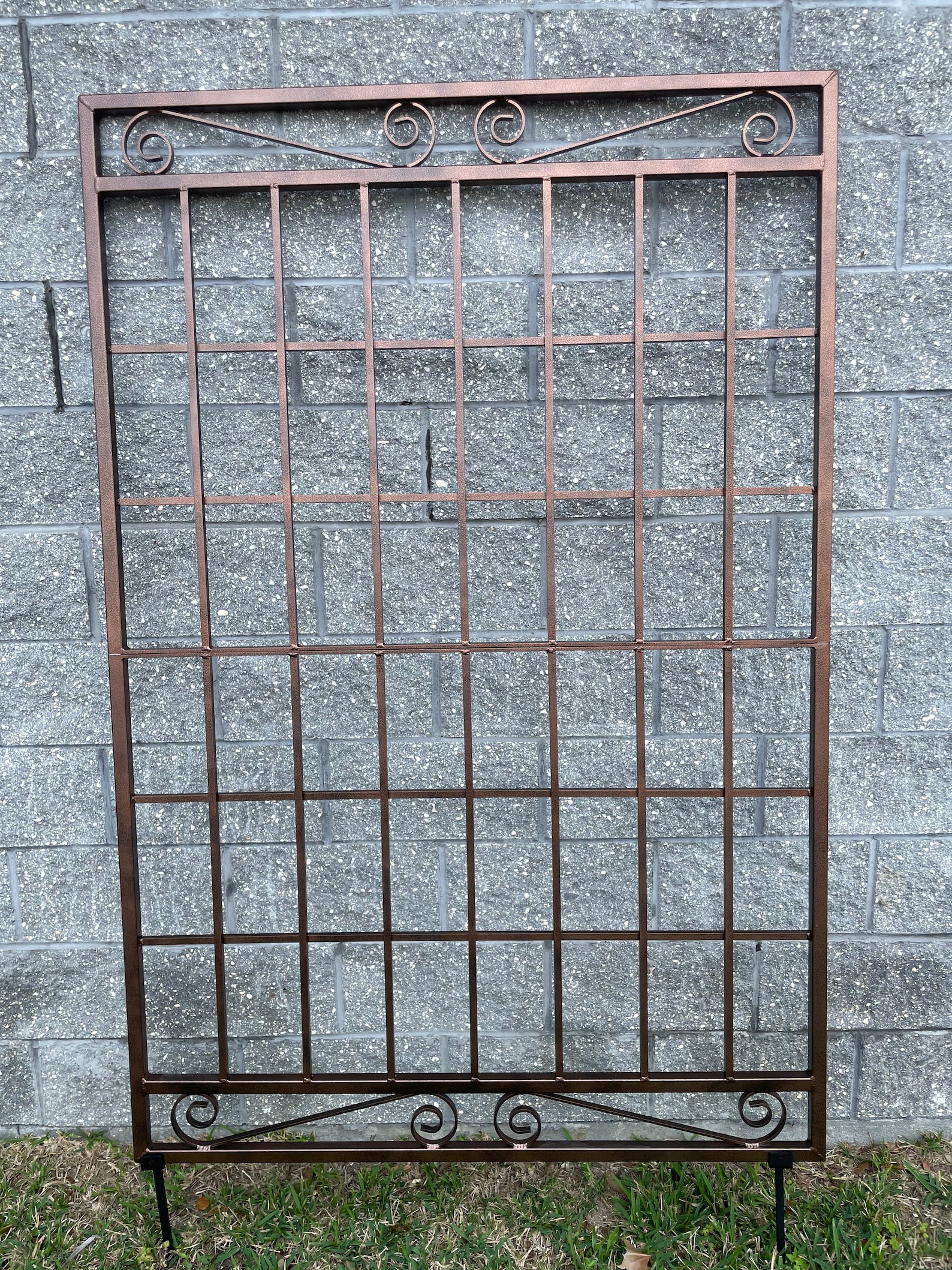 Garden Gate Style, Metal Scroll Garden Trellis, 6ft High X 4ft Wide ...