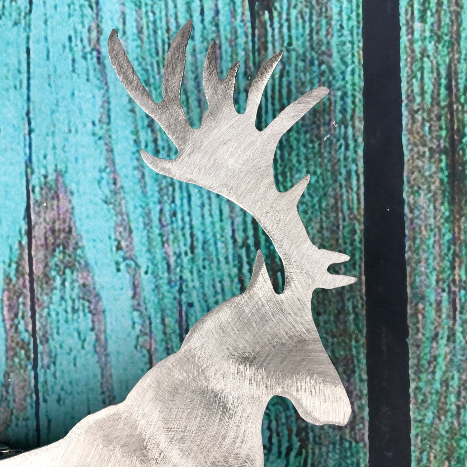 Reindeer, Handcrafted, Metal, Tree Topper, Holiday Decoration, Wreath ...