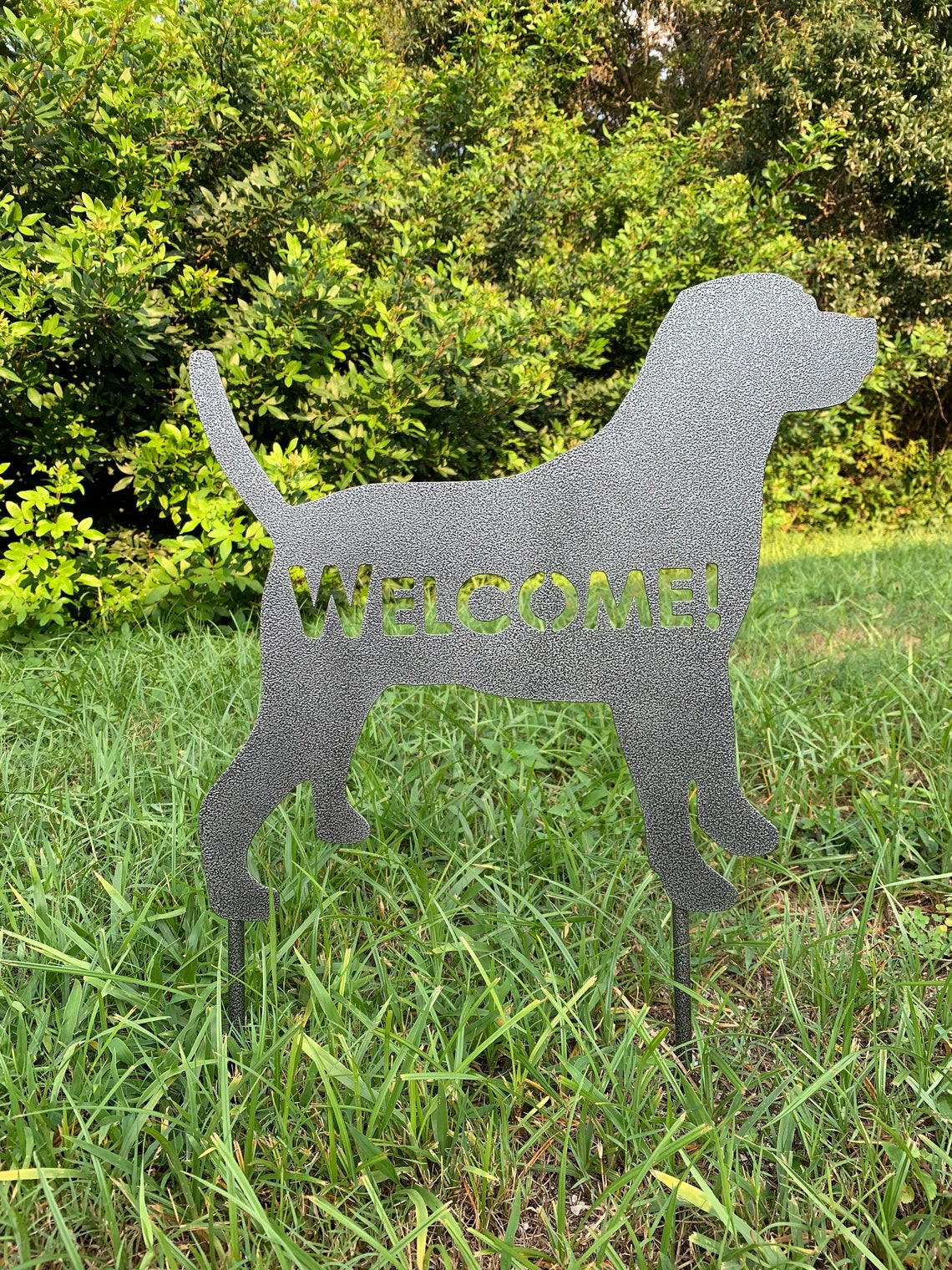 Labrador Retriever Welcome or Name Sign Dog Silhouette Lab - Etsy