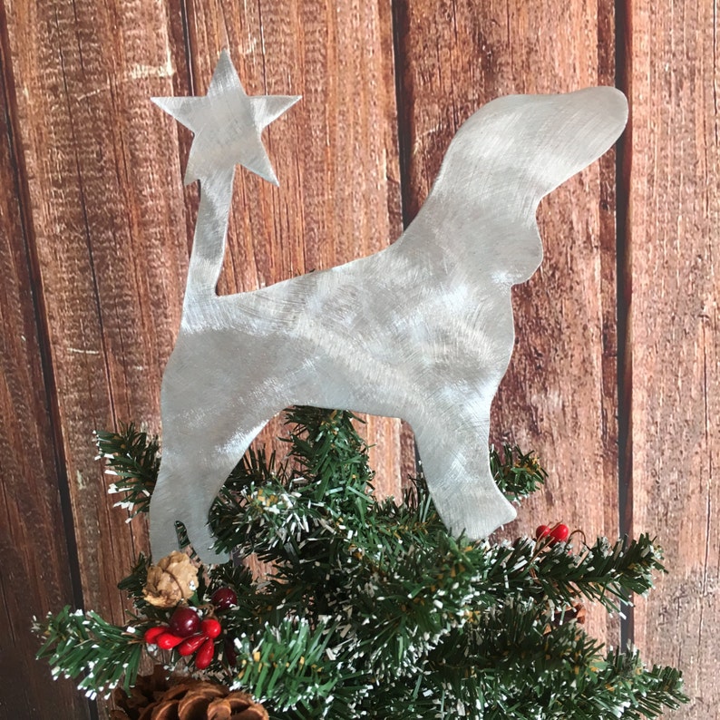 Beagle Dog Christmas Tree Topper Holiday Decoration | Etsy