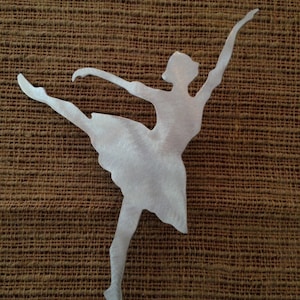 Ballerina Dancer, Handcrafted Metal Tree Topper, Holiday Decoration ...