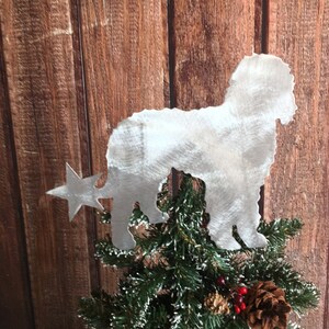 Golden Doodle Dog Tree Topper, With Star, Holiday Decoration, Christmas ...
