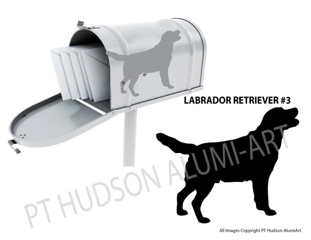Metal Labrador Retriever Mailbox Flag, Lab, Dog, Aluminum, Will Not ...