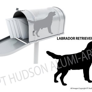 Metal Labrador Retriever Mailbox Flag, Lab, Dog, Aluminum, Will Not ...