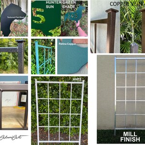 Classic Metal Garden Trellis, Single Trellis Panel, Aluminum, Handmade ...