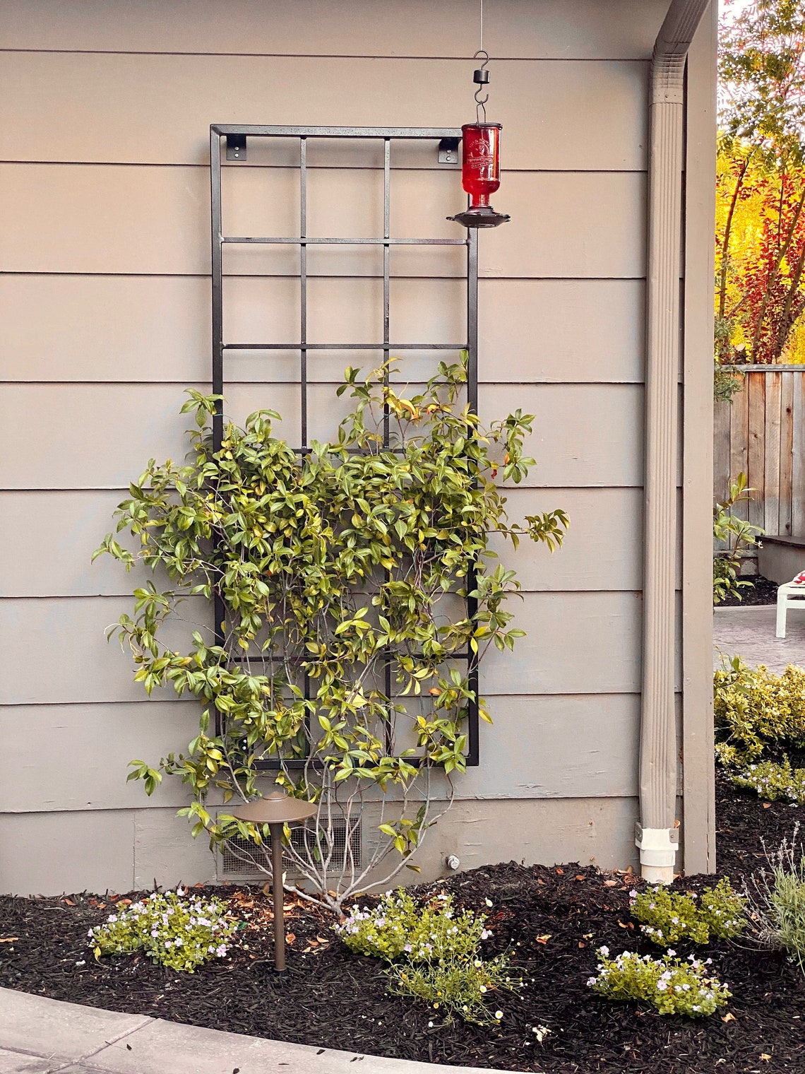 Classic Metal Garden Wall Mounted Trellis All Aluminum - Etsy