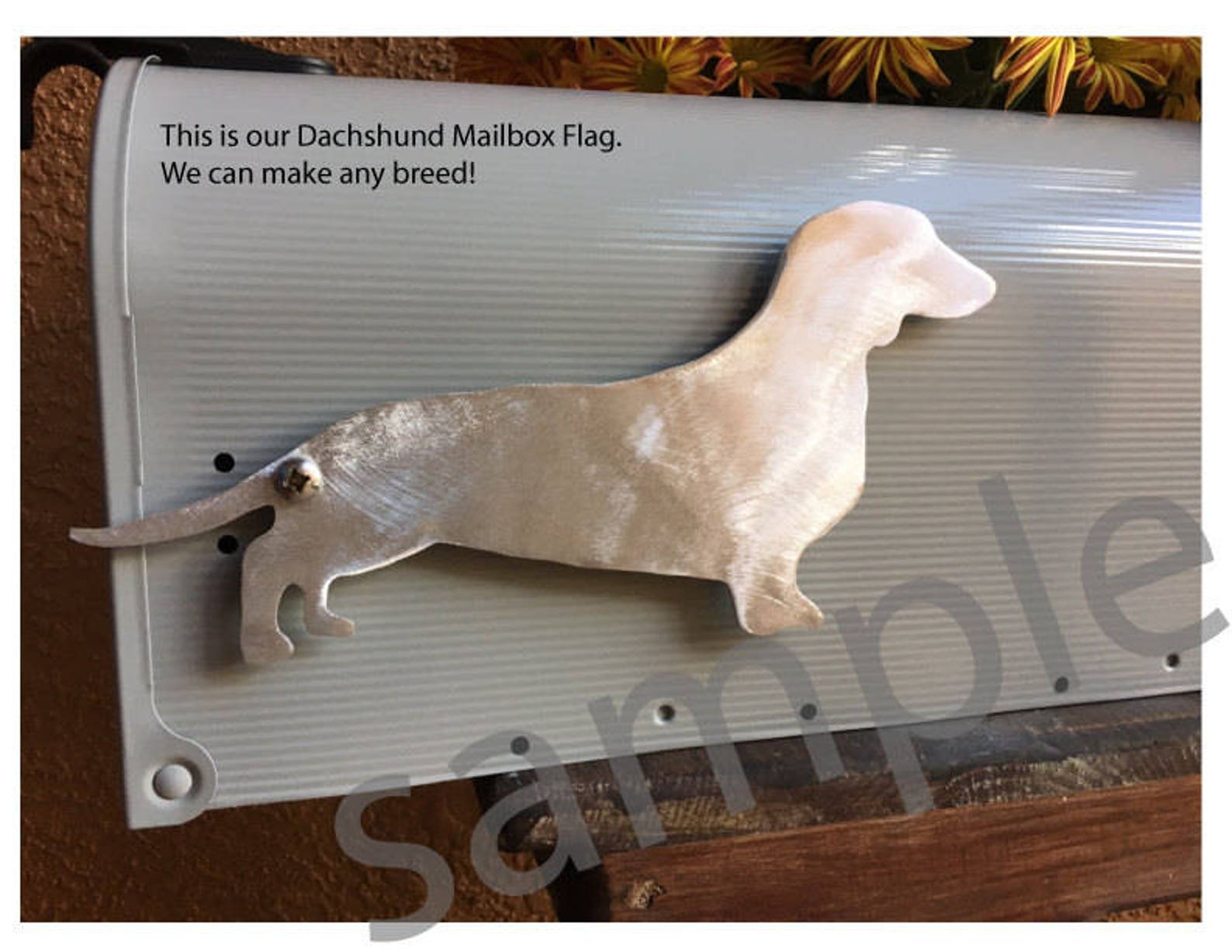 Red Metal Scottish Terrier Mailbox Flag, Scottie, Dog, Will Not Rust ...
