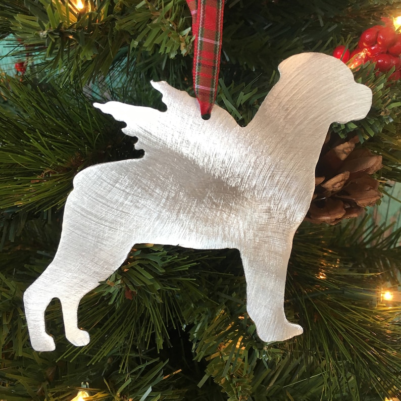 Rottweiler Angel Dog Holiday Christmas Ornament Guardian | Etsy