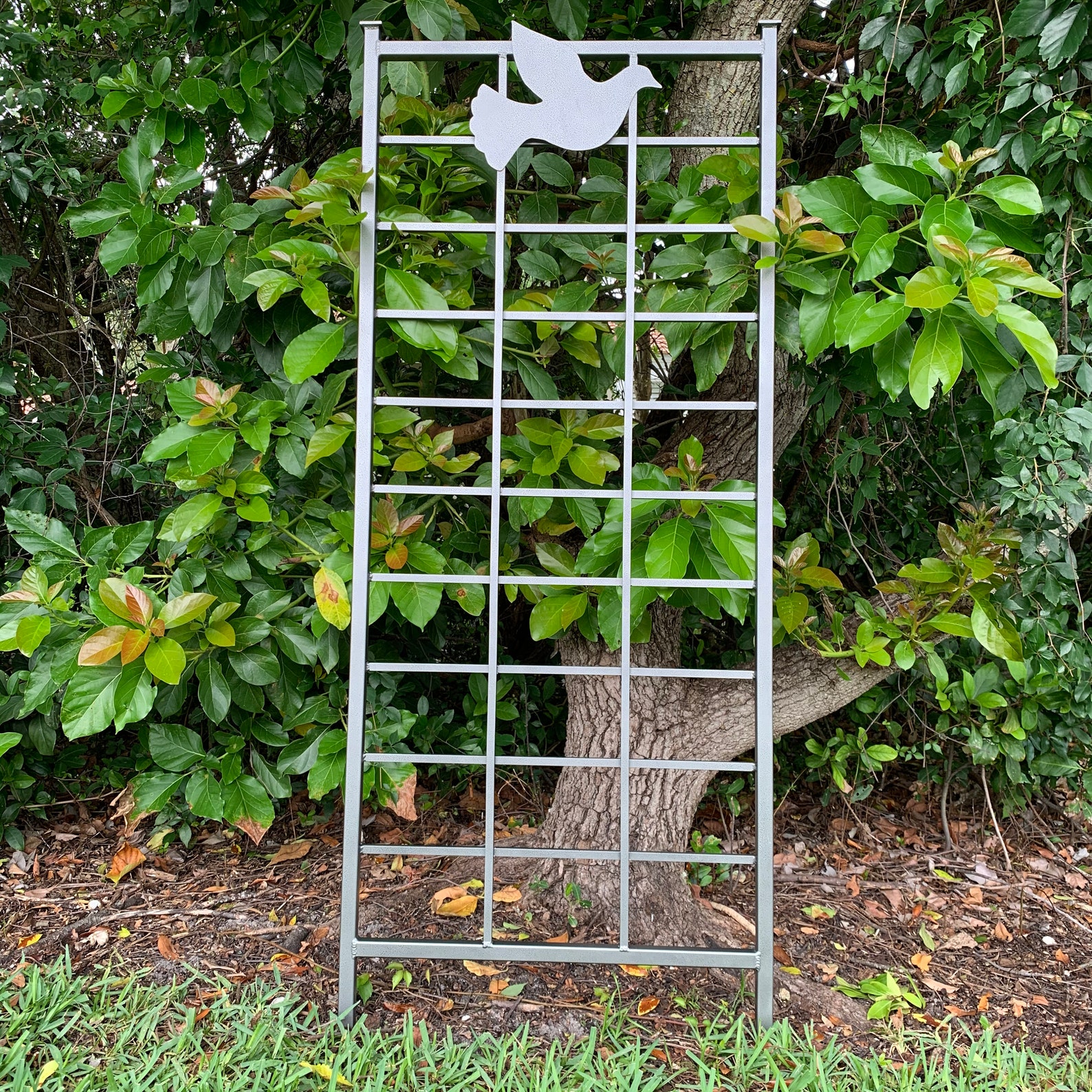 Decorative Metal Garden Trellis With Dove Plant Trellis | Etsy
