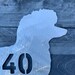 Metal Poodle, House Number Sign or Name Sign, Personalizable, Dog ...