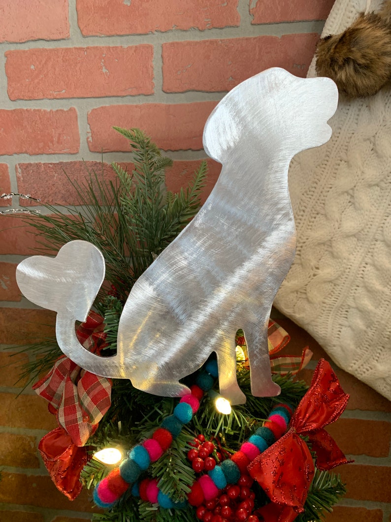 I Heart Labs Labrador Retriever With Heart Dog Tree Topper - Etsy