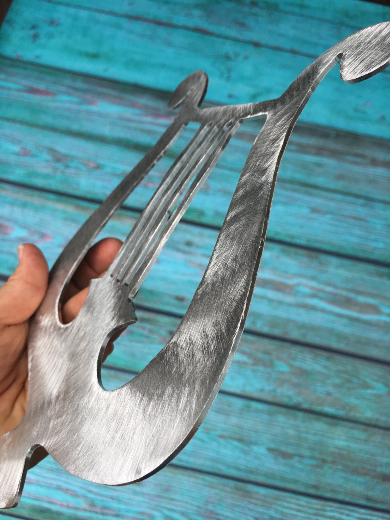 Lyre Wall Hanging or Yard Stake Handcrafted Metal - Etsy