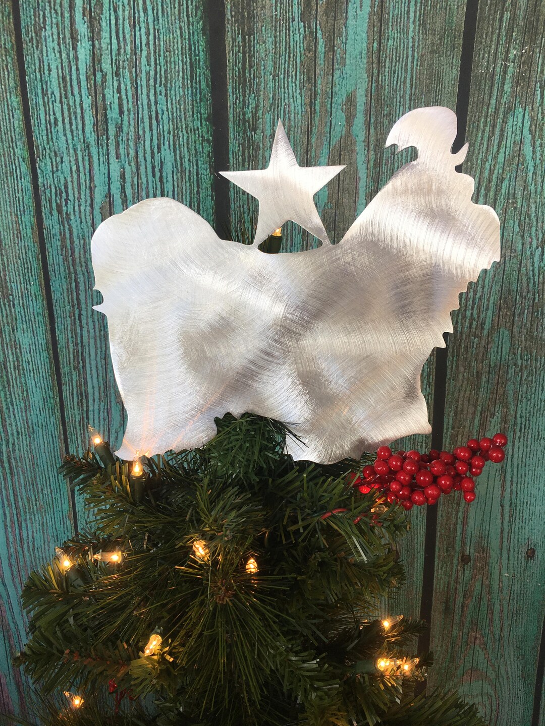 Shih Tzu, Star, Dog, Tree Topper, Holiday Decoration, Aluminum, Can ...