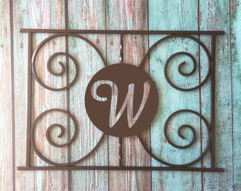 Double Letter Monogram Design Screen Door Grille Protect | Etsy
