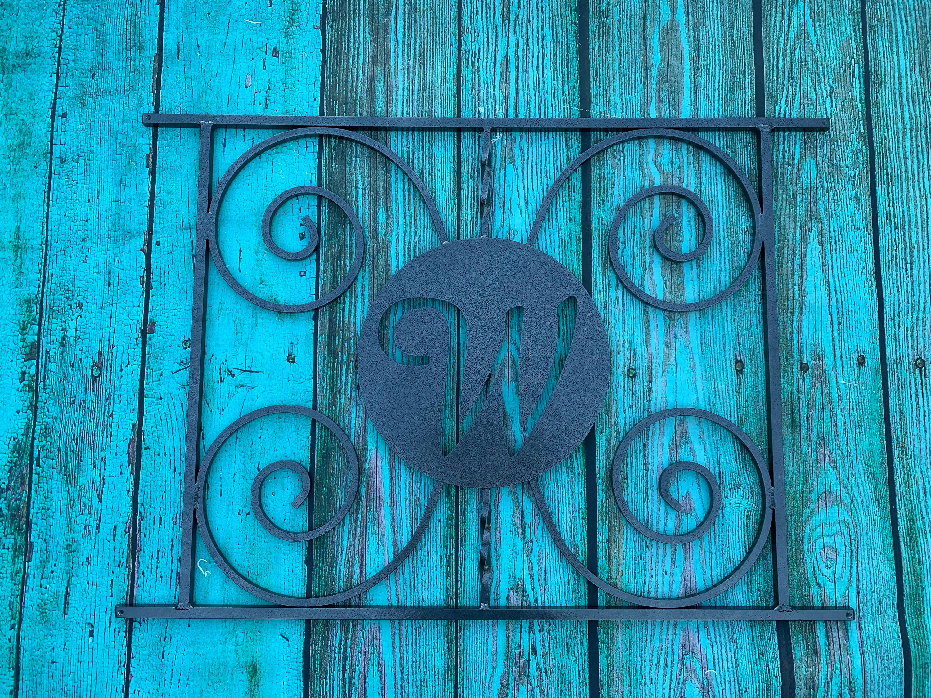 Doors & Locks Easy Install Initial Screen Door Grille Handcrafted ...