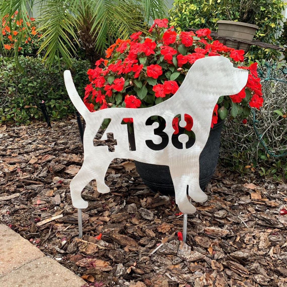 Labrador Retriever Unique and Beautiful House Number Sign - Etsy