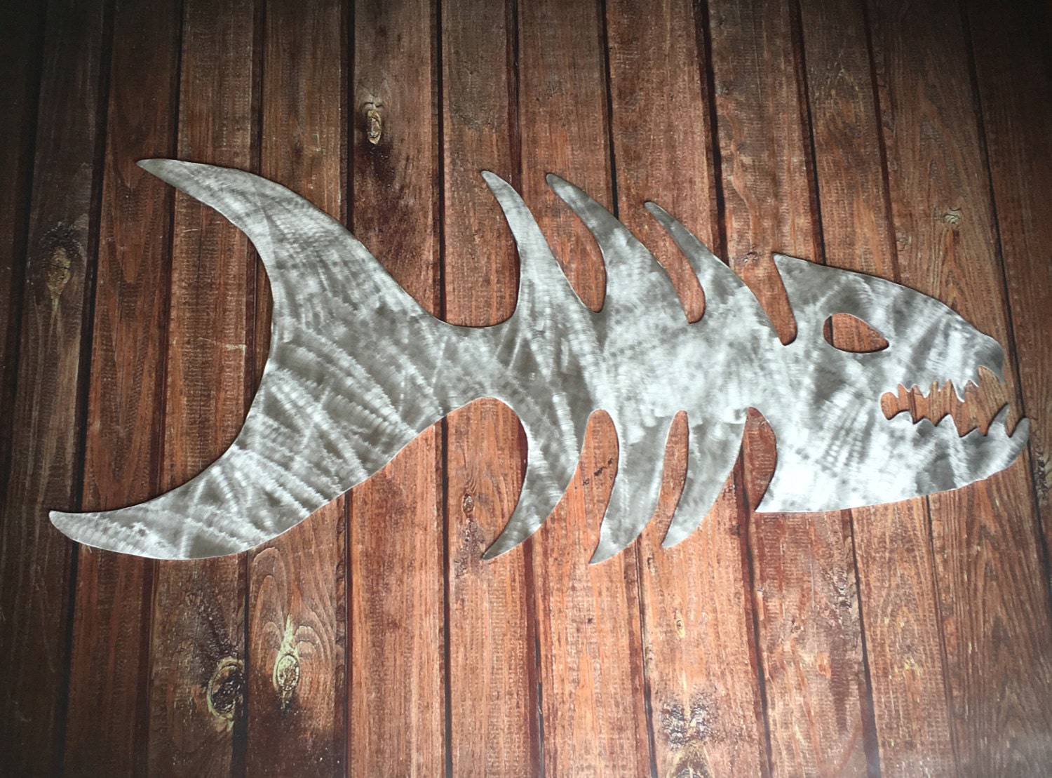 Bone Fish 5 foot Handmade Metal Wall Hanging aluminum man | Etsy