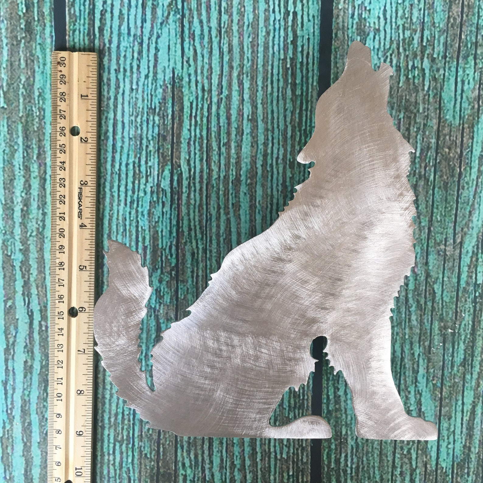 Metal Wolf Tree Topper Yard Stake Shelf Art or Wall - Etsy