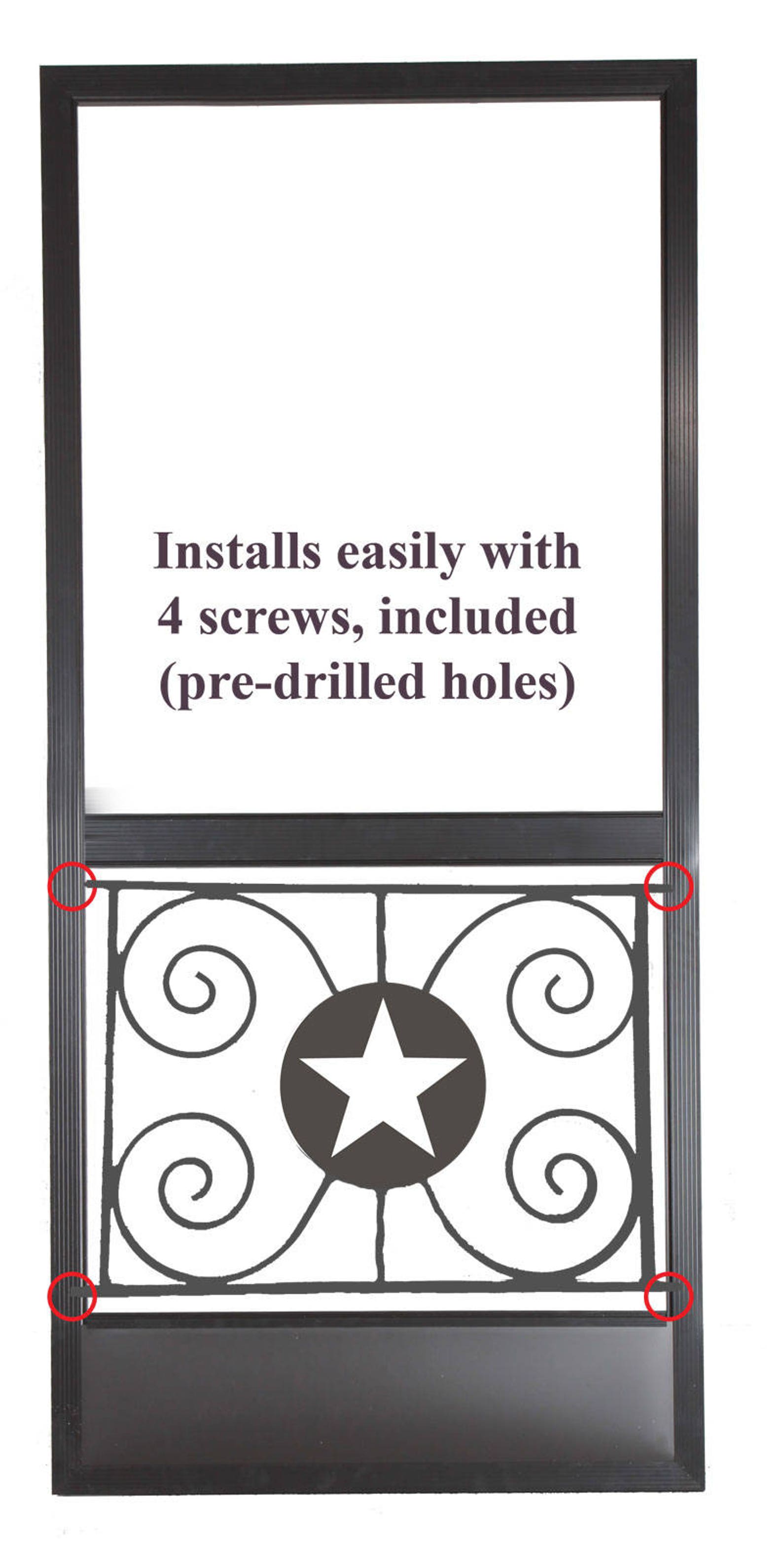 Star, Texas Star, Design, Screen Door Grille, Protect and Beautify ...