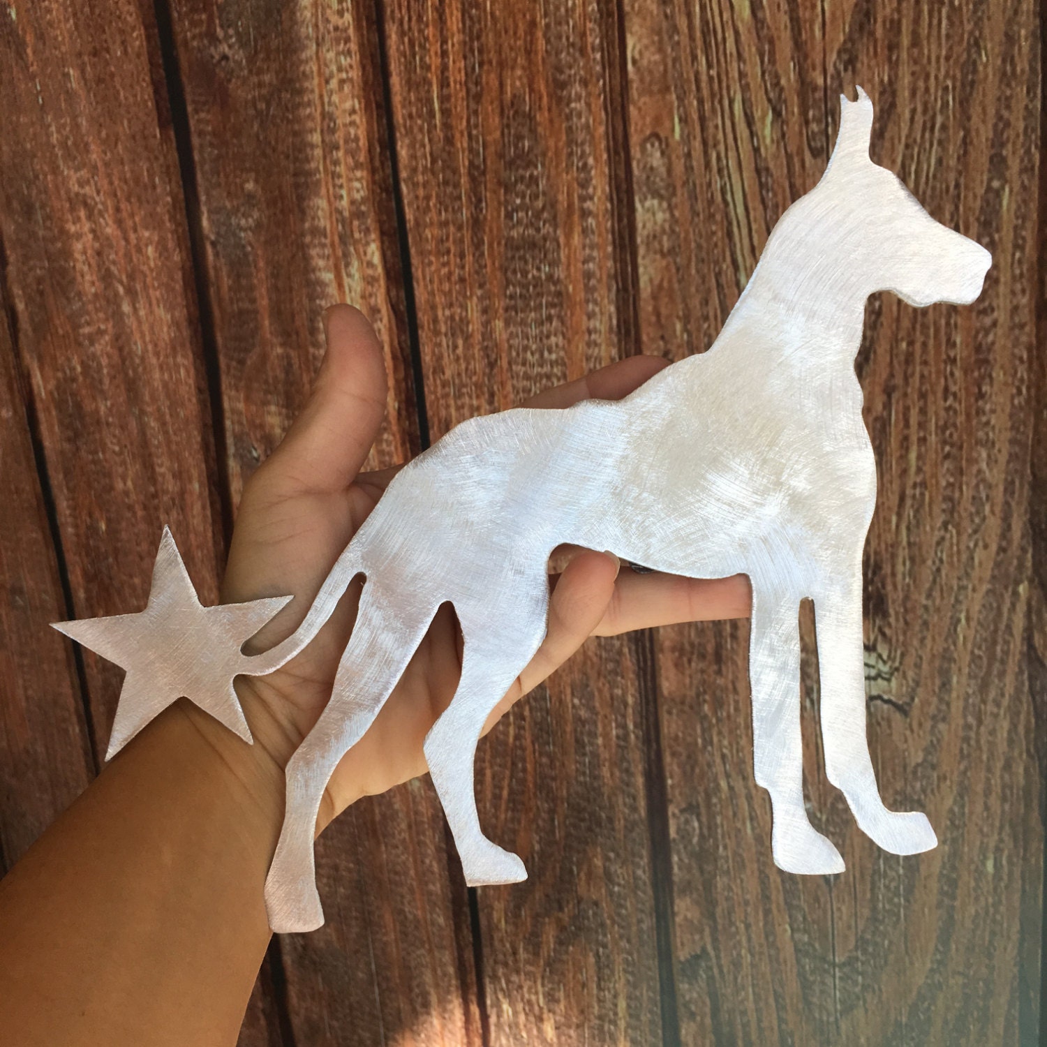 Great Dane Dog Tree Topper Holiday Decoration Aluminum | Etsy