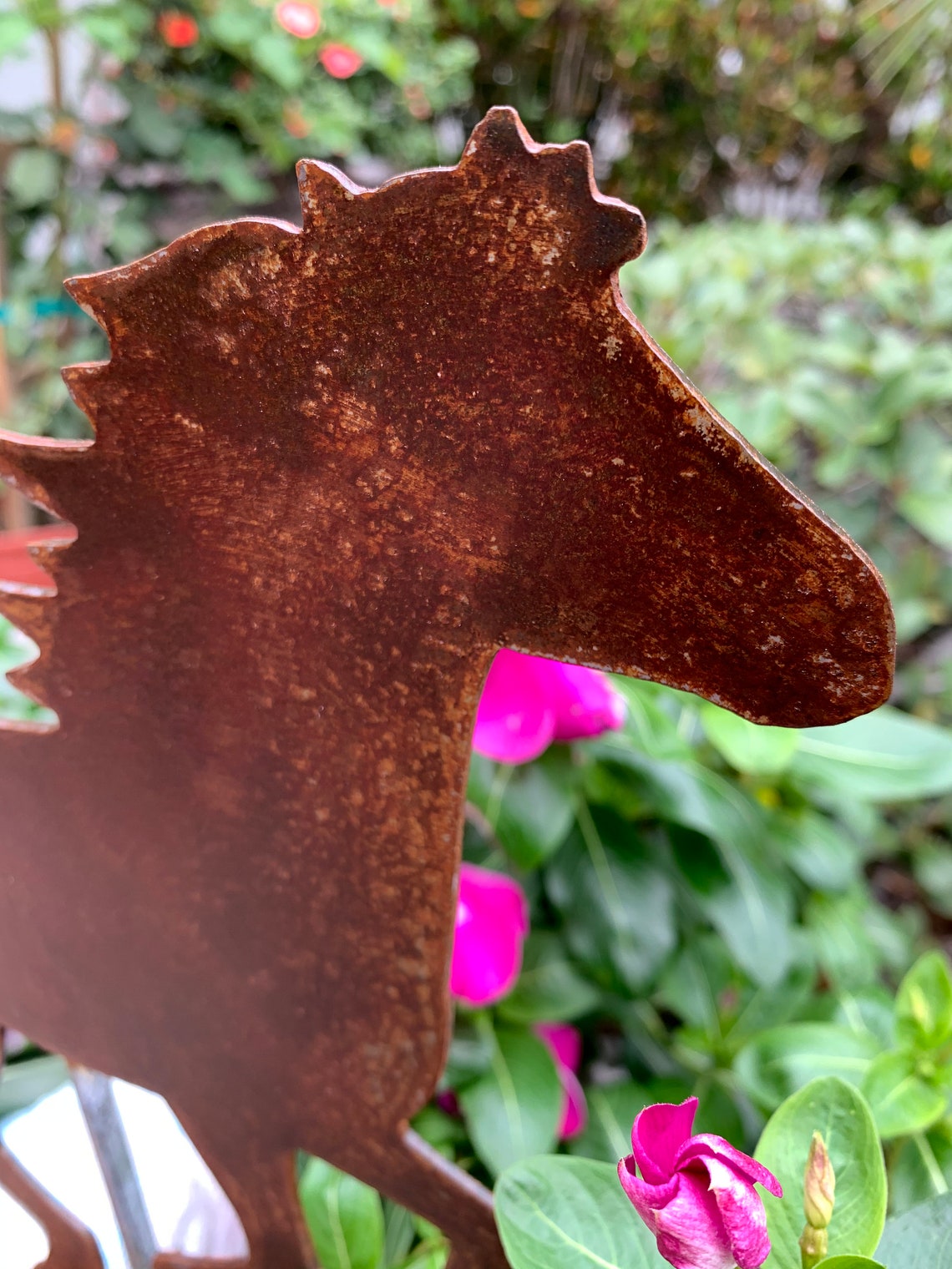 Rusty Horse Wild Stallion Steel Yard Art Yard Stake - Etsy