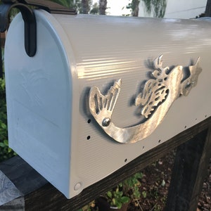 Mermaid Mailbox Flag, Metal Mermaid With Starfish, Listing is the ...