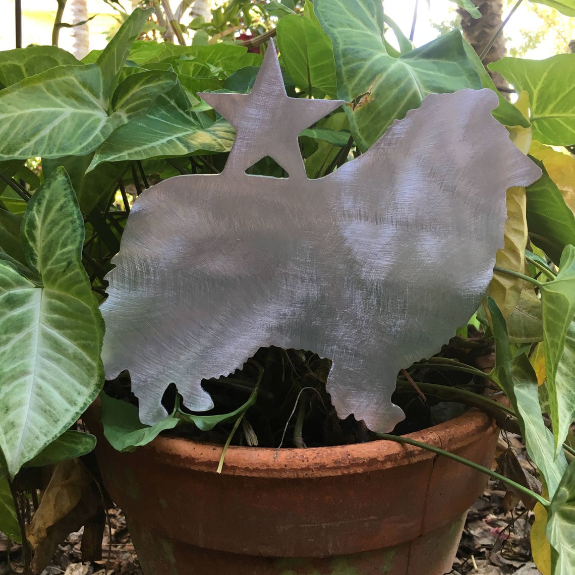 Rough Collie Star Yard Stake Garden Decoration Metal Dog - Etsy