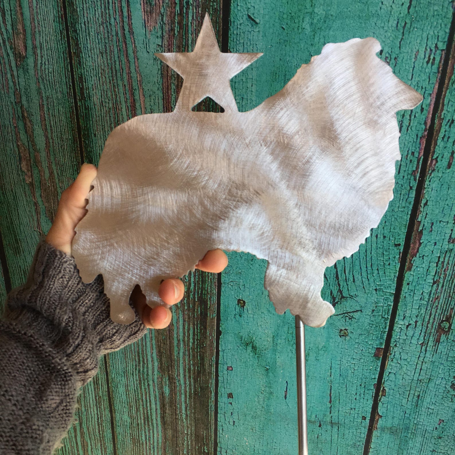 Rough Collie Star Yard Stake Garden Decoration Metal Dog - Etsy