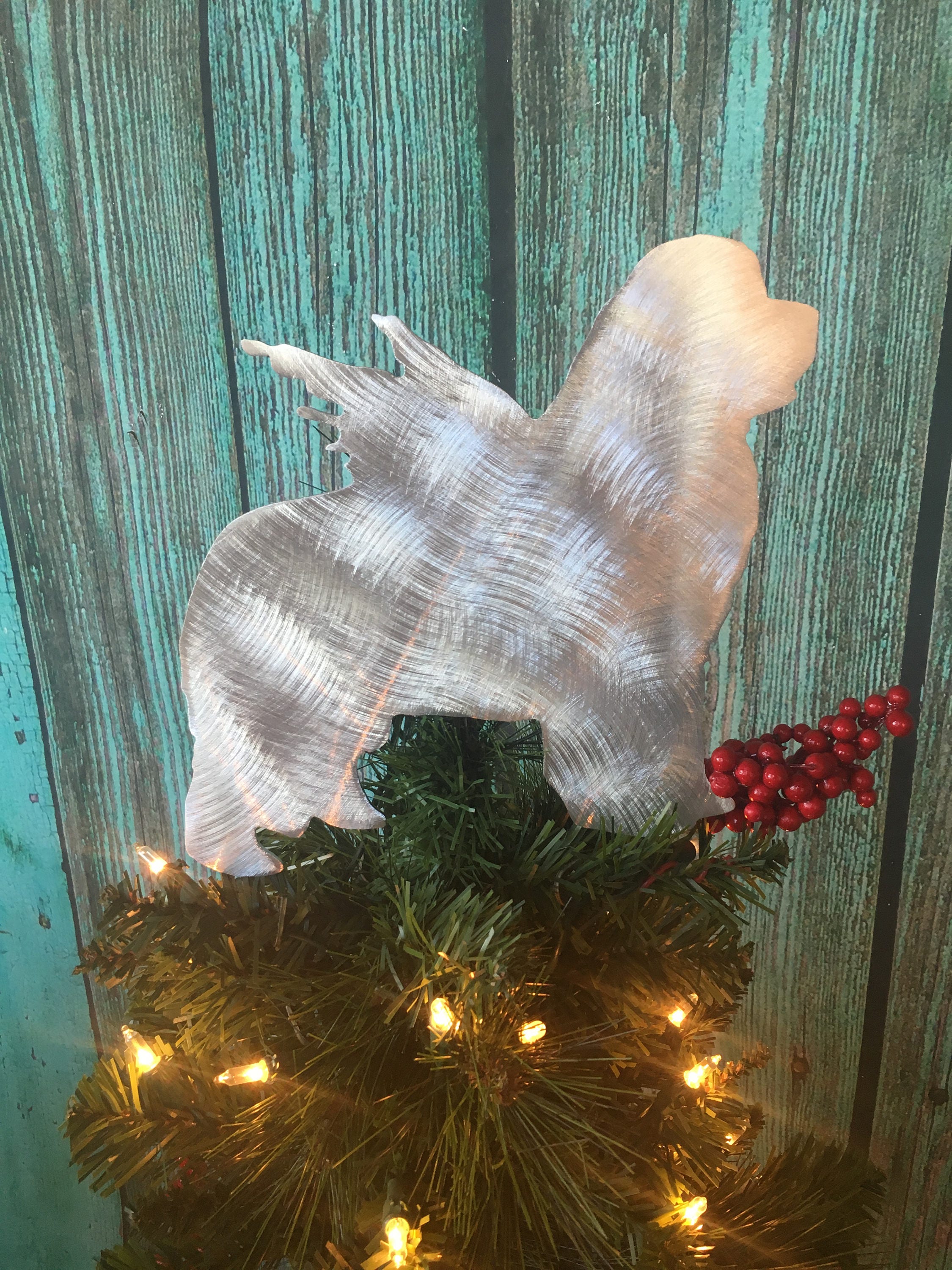 Newfoundland Angel Dog Christmas Tree Topper Holiday - Etsy