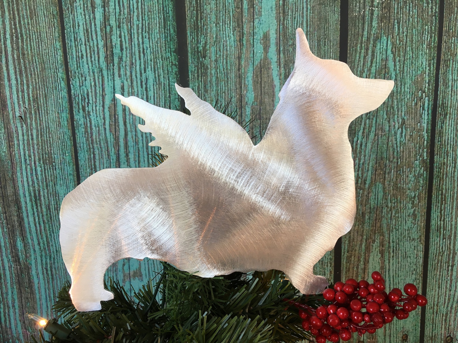 Pembroke Welsh Corgi Angel Dog Tree Topper Holiday - Etsy