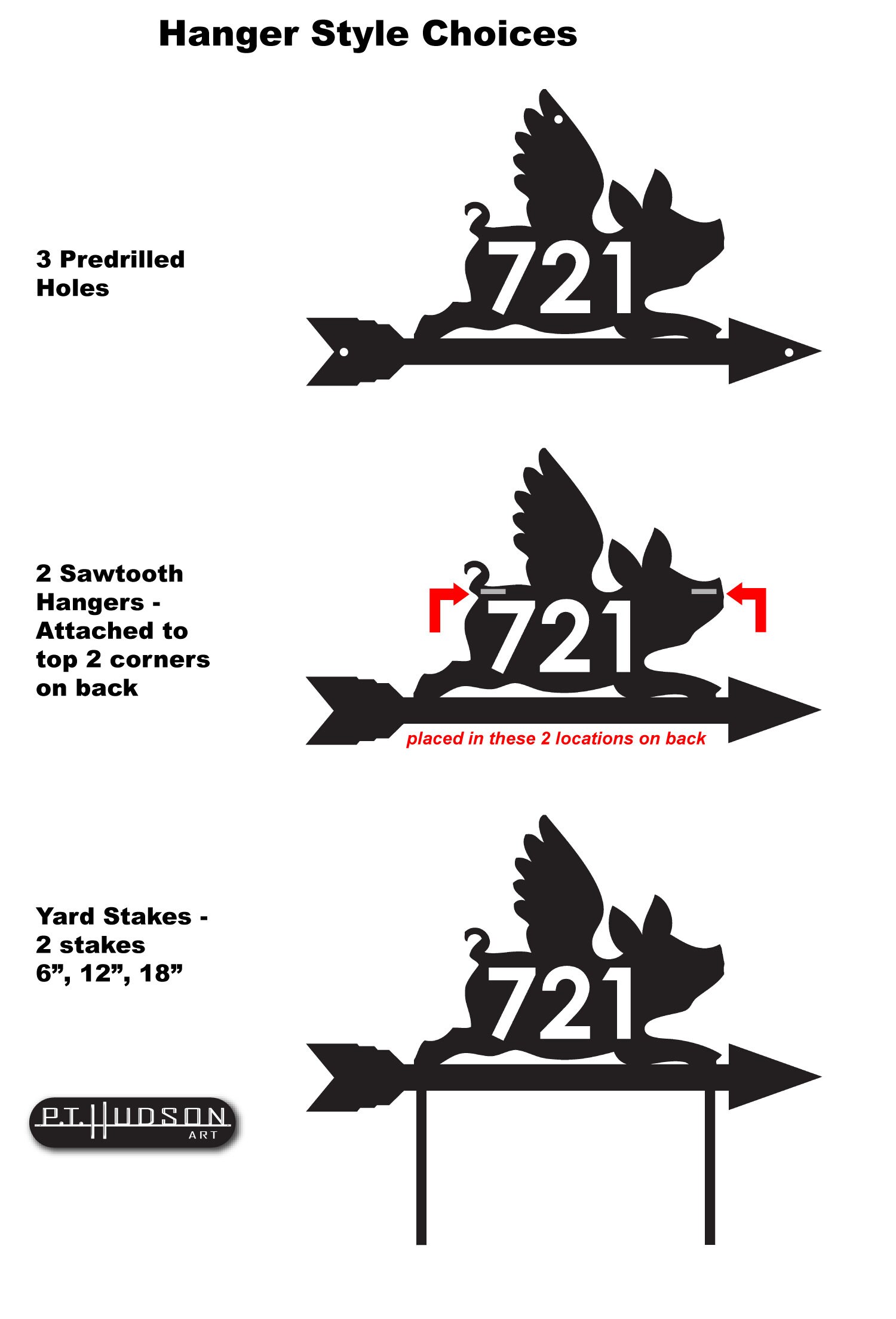 Flying Pig Personalized Sign Metal Aluminum Powder Coated | Etsy