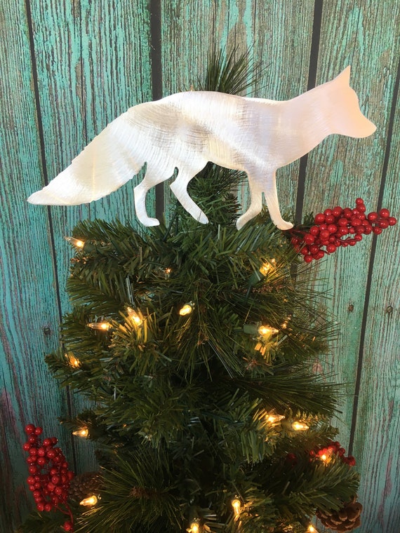 Fox Tree Topper Wall Hanging or Yard Stake Handcrafted | Etsy