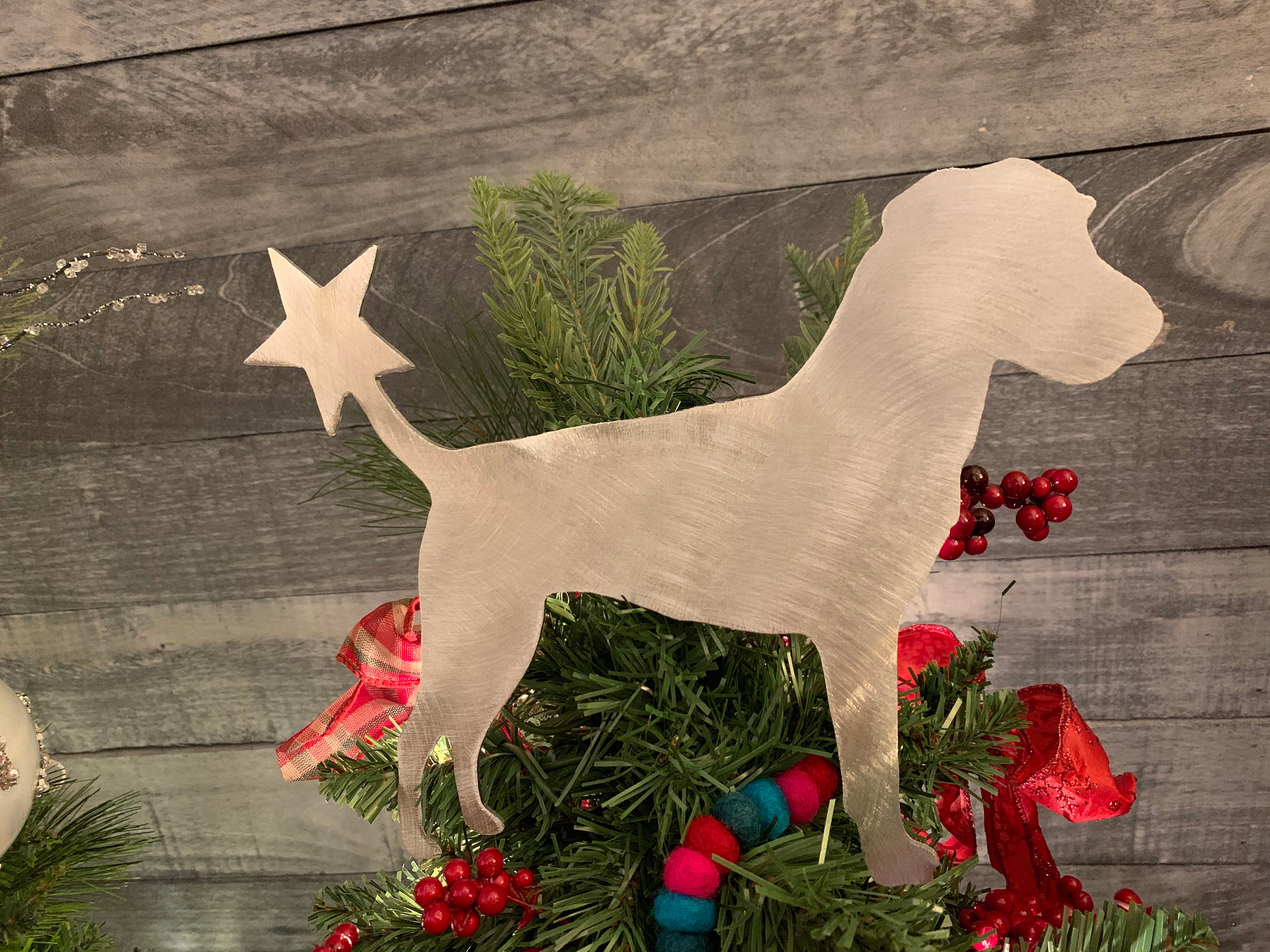 Jack Russell Terrier Russell Terrier Dog Tree Topper Holiday | Etsy