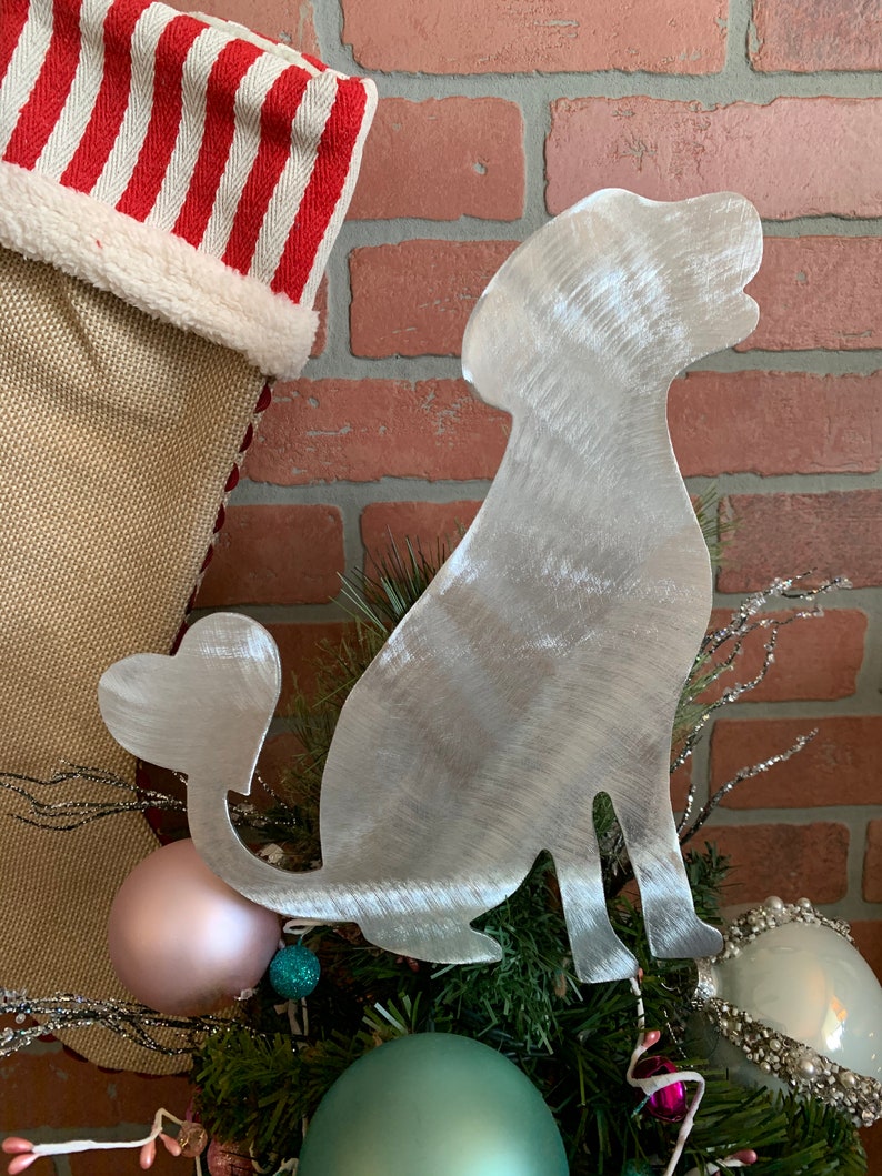 I Heart Labs Labrador Retriever With Heart Dog Tree Topper - Etsy