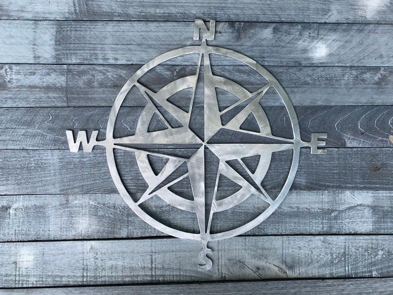 Metal Compass Rose wall art multiple colors available | Etsy