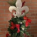 Fleur De Lis, Handmade, Silver, Gold or Purple, Tree Topper, Wall Art ...