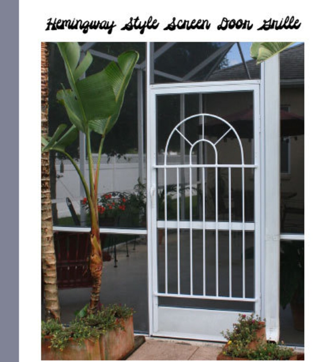 Screen Door Grille Aluminum Beautiful Decorative - Etsy