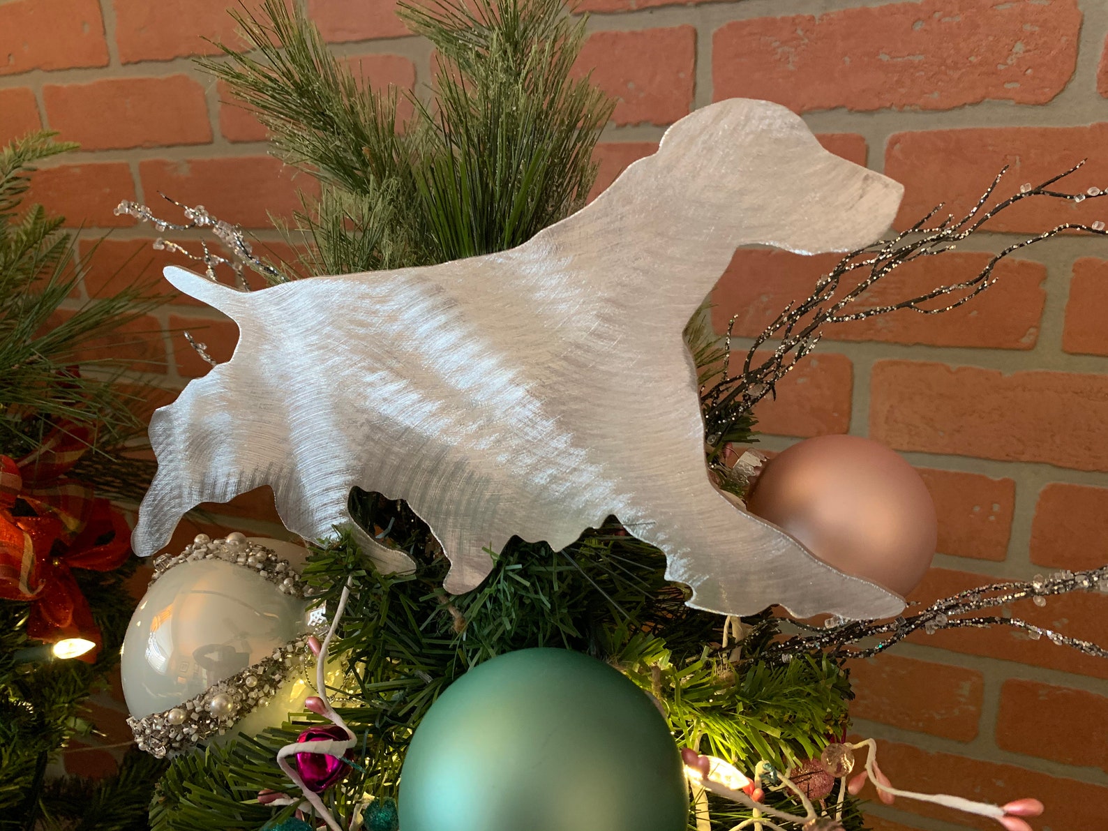 English Springer Spaniel Dog Tree Topper or Wall Art Holiday | Etsy