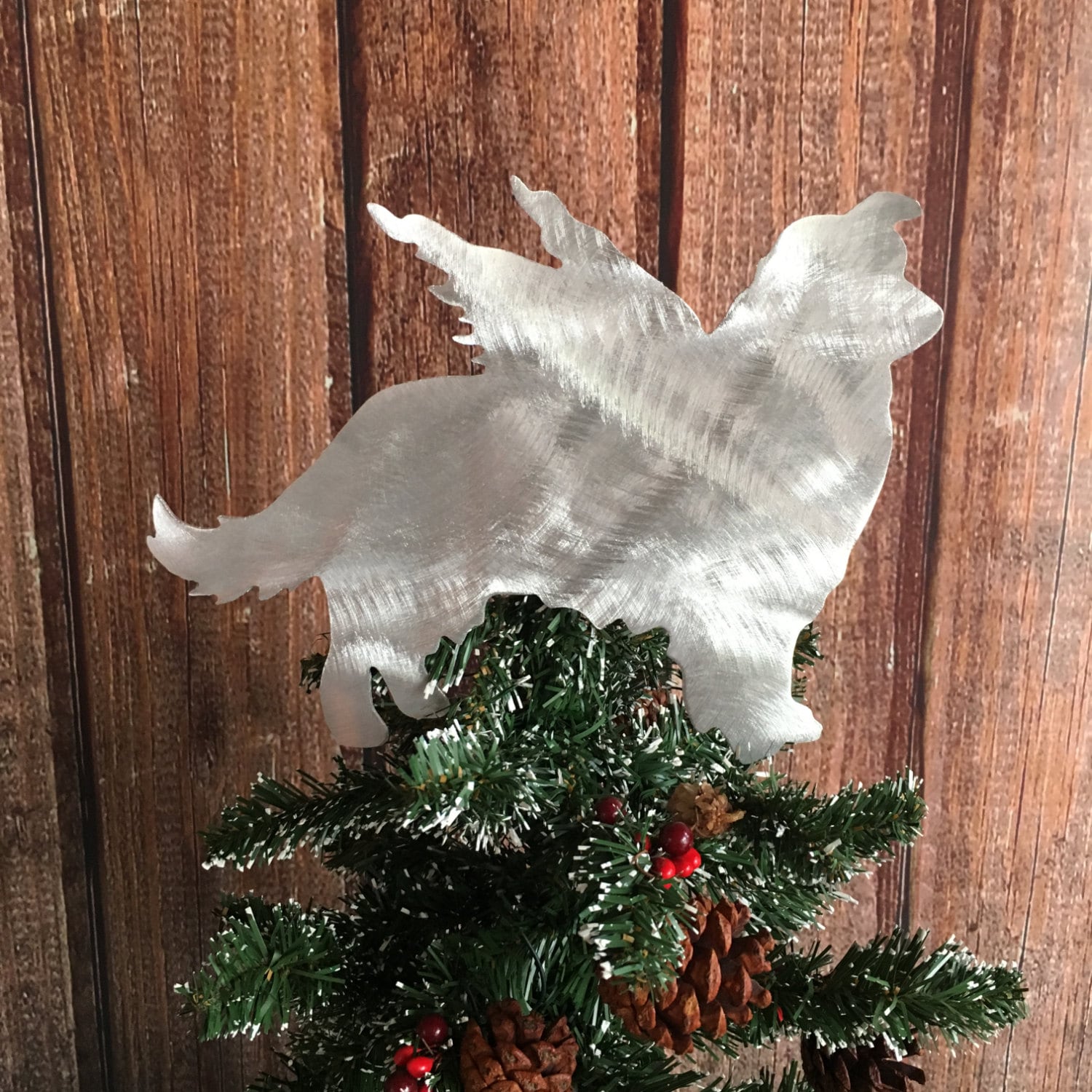 Shetland Sheep Dog Angel Sheltie Dog Christmas Tree Topper | Etsy