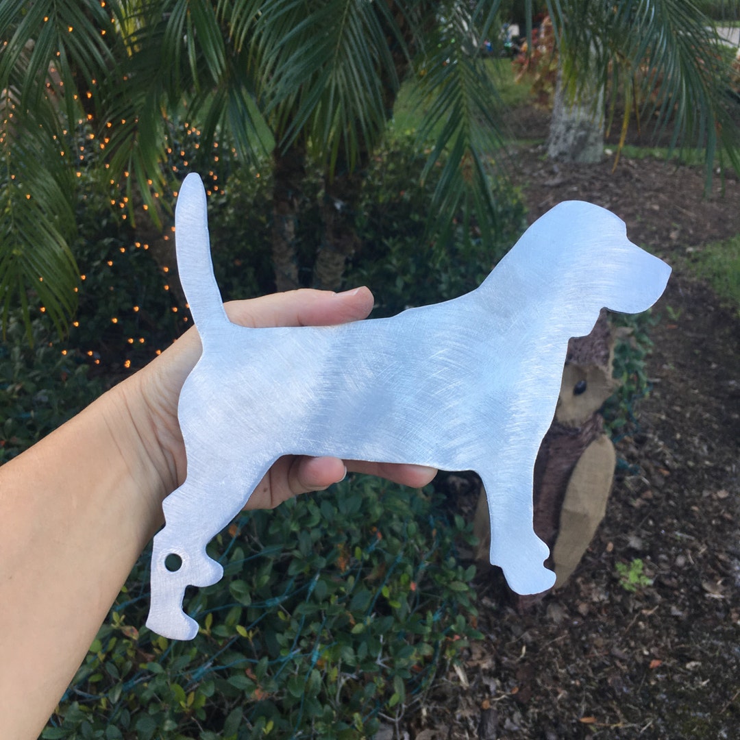Metal Beagle Mailbox Flag, Dog, Aluminum, Will Not Rust, Brushed Finish ...
