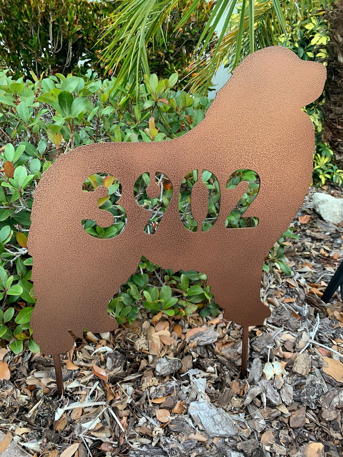 Great Pyrenees Metal Yard Sign Personalized House Number or | Etsy