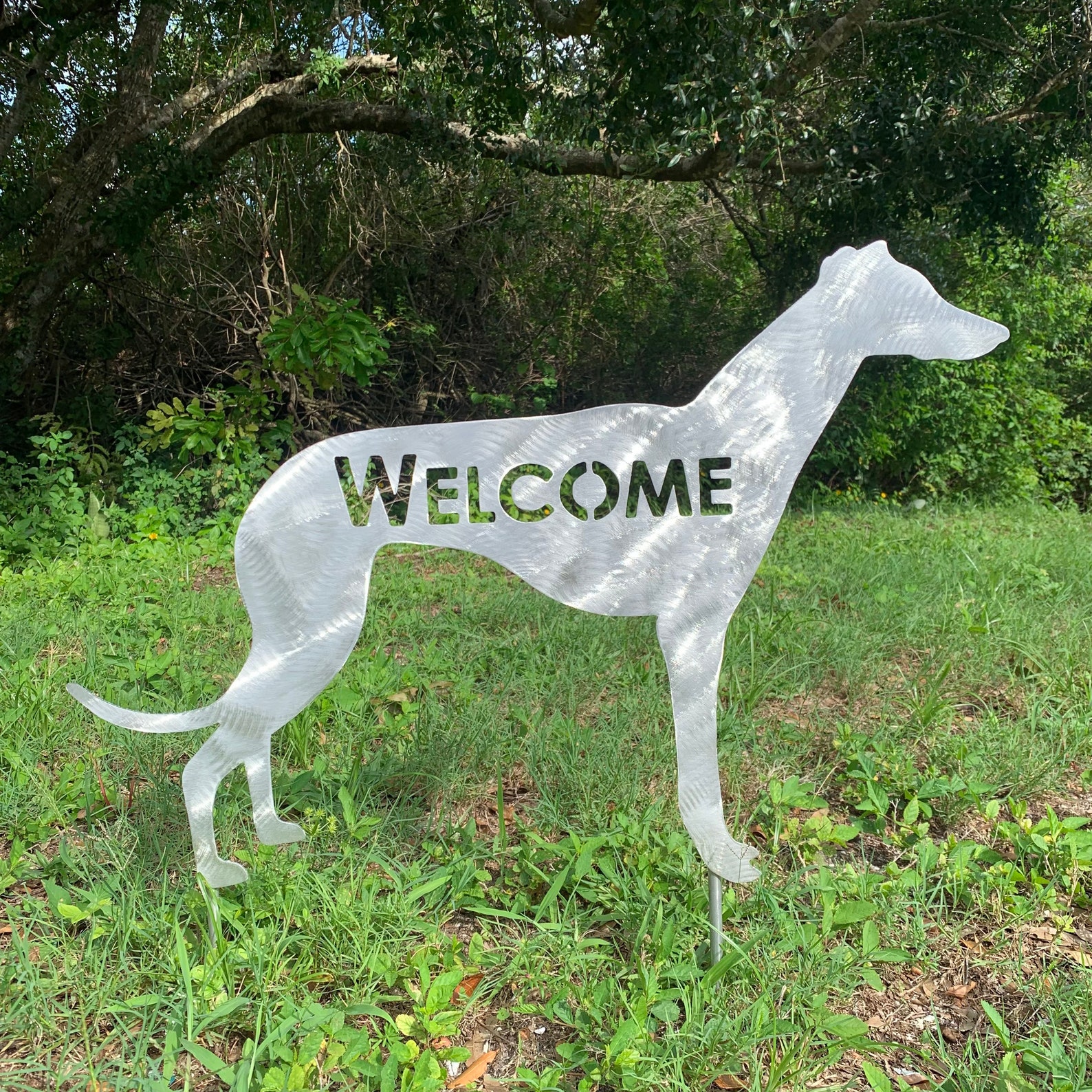 Metal Greyhound, House Number Sign or Name Sign, Plain or Personalized ...