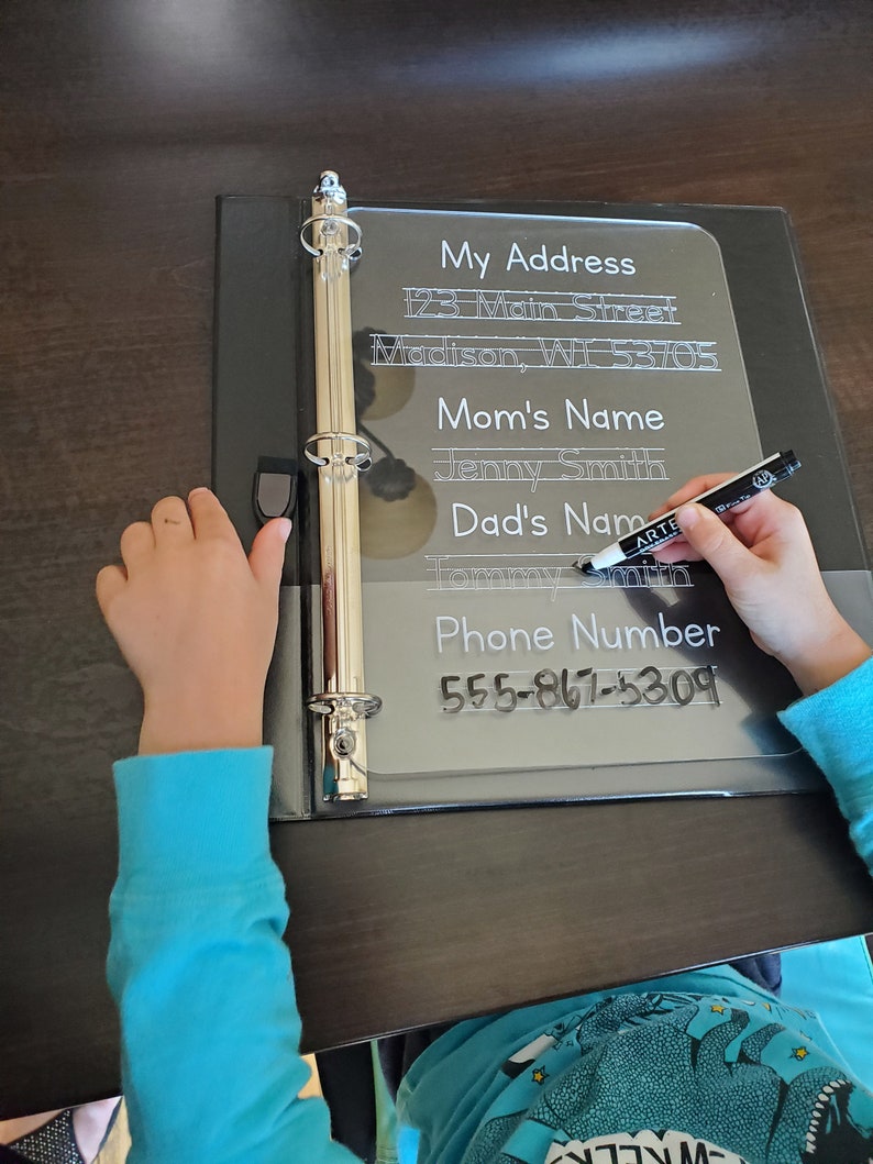 Buy LEARN MY ADDRESS Tracing Board Child's Informational Online in ...