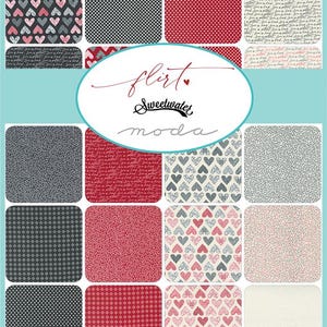 Flirt, Sweetwater, Cotton Fabric, Layer Cake, 55570LC - Etsy
