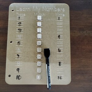 Learn Numbers Dry Erase Board, Learn Numbers, Pre-kindergarten Learning ...
