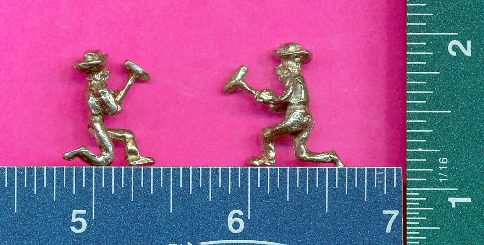 Lot of 10 Lead Free Pewter Miniature Miner Figurines - Etsy