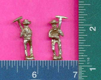 Lot of 10 Lead Free Pewter Miniature Miner Figurines - Etsy