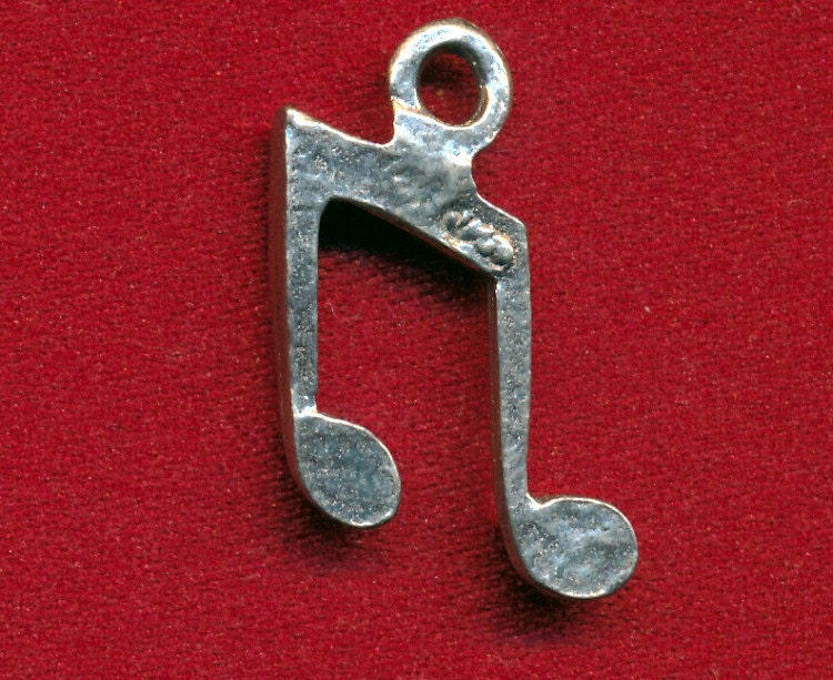 Lot of 6 Lead Free Pewter Music Note Charms - Etsy